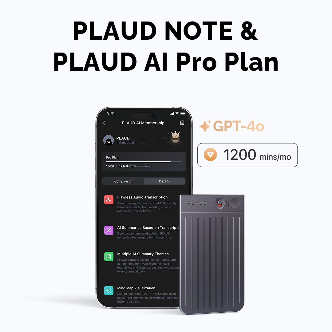 PLAUD NOTE & PLAUD AI Annual Membership