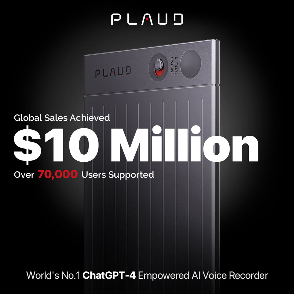 PLAUD NOTE ChatGPT Empowered AI Voice Recorder & Free 3-Month PLAUD AI